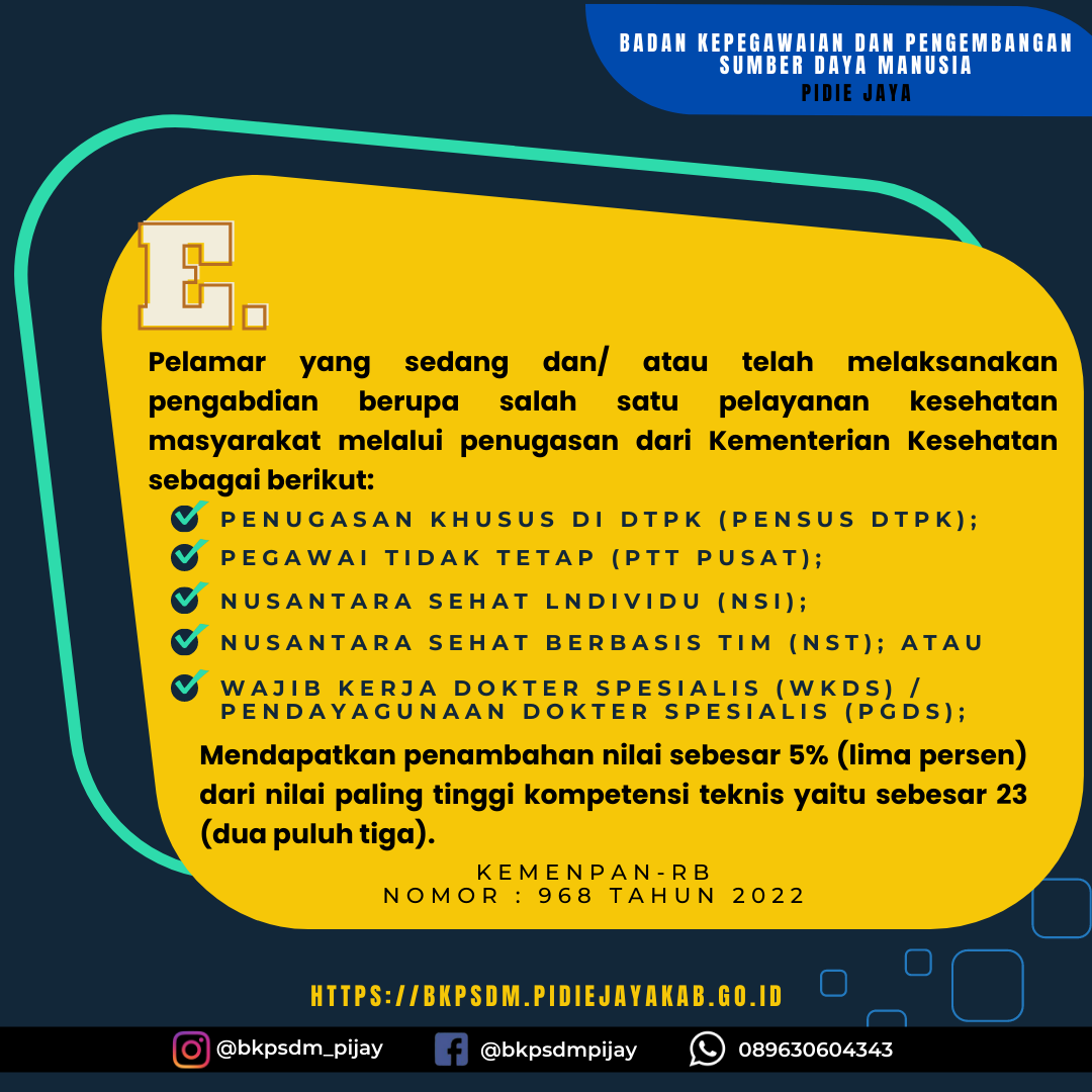 MEKANISME SELEKSI PEGAWAI PPPK JABATAN FUNGSIONAL TENAGA KESEHATAN ...